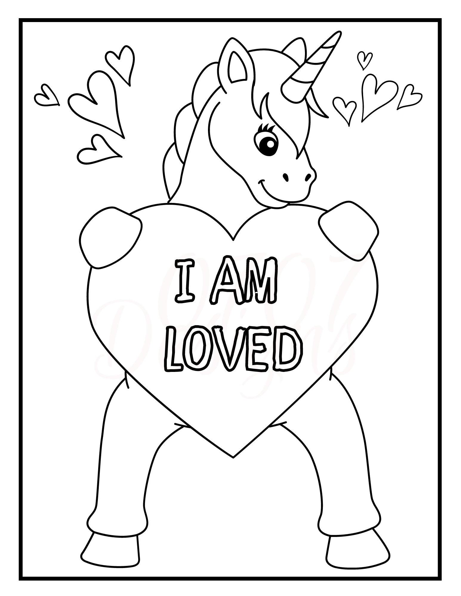 I AM Coloring Pages | Preschool Coloring Pages | Self Love Coloring ...