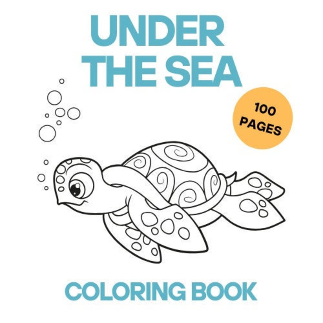 Under the Sea Coloring Book Sea Animals Coloring Book Instant Download ...