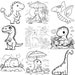 100 Dinosaurs Coloring Pages for Kids Printable Instant Download Cute ...