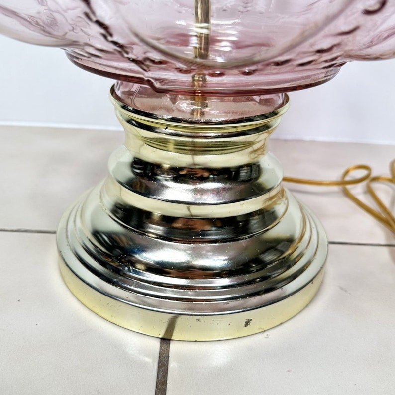 Vintage Mid Century Hollywood Regency Falkenstein Pink Floral Bubble ...