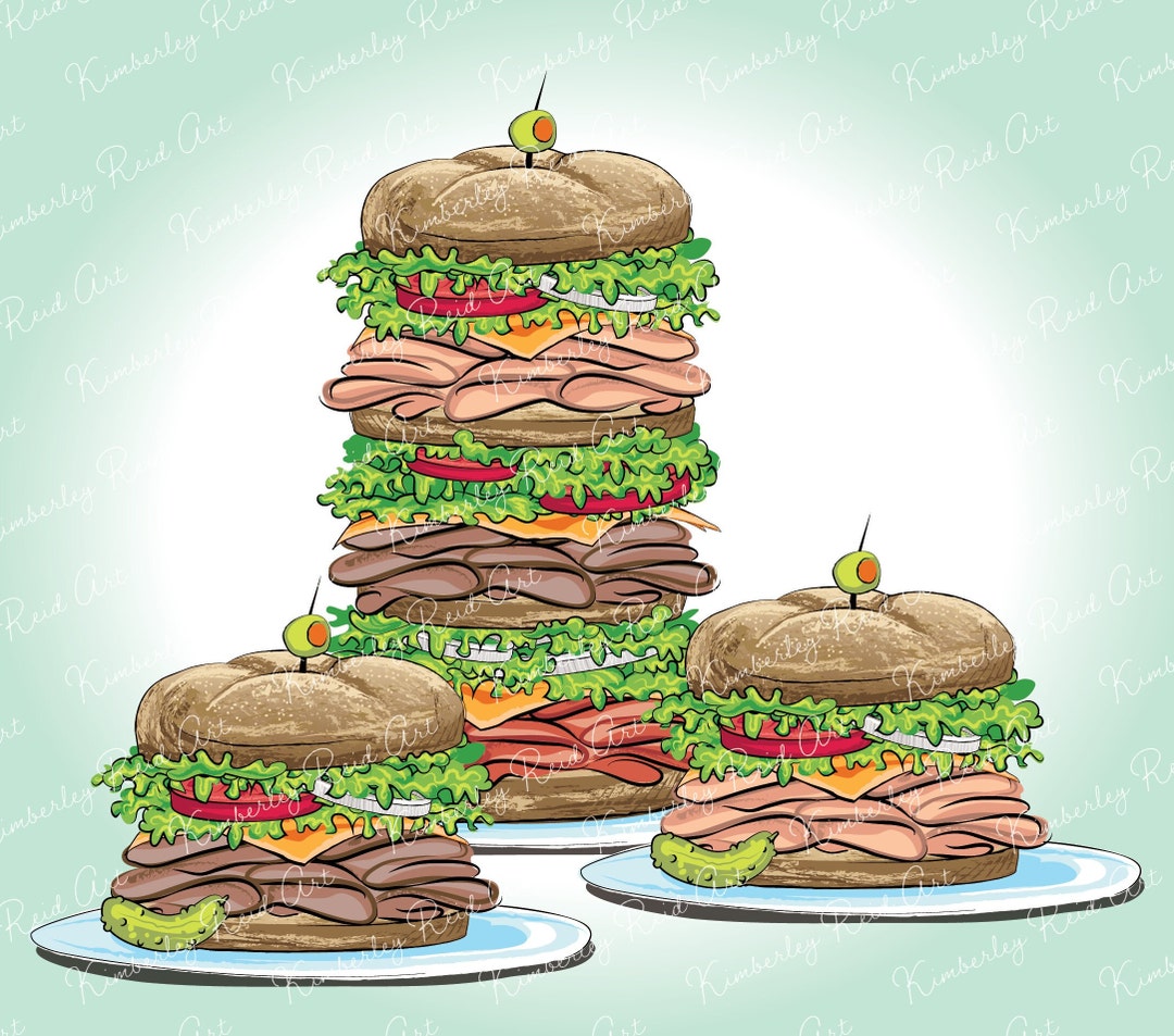 Deli Sandwich Bundle. With Super Stacker All Vectors and Ready for Your ...