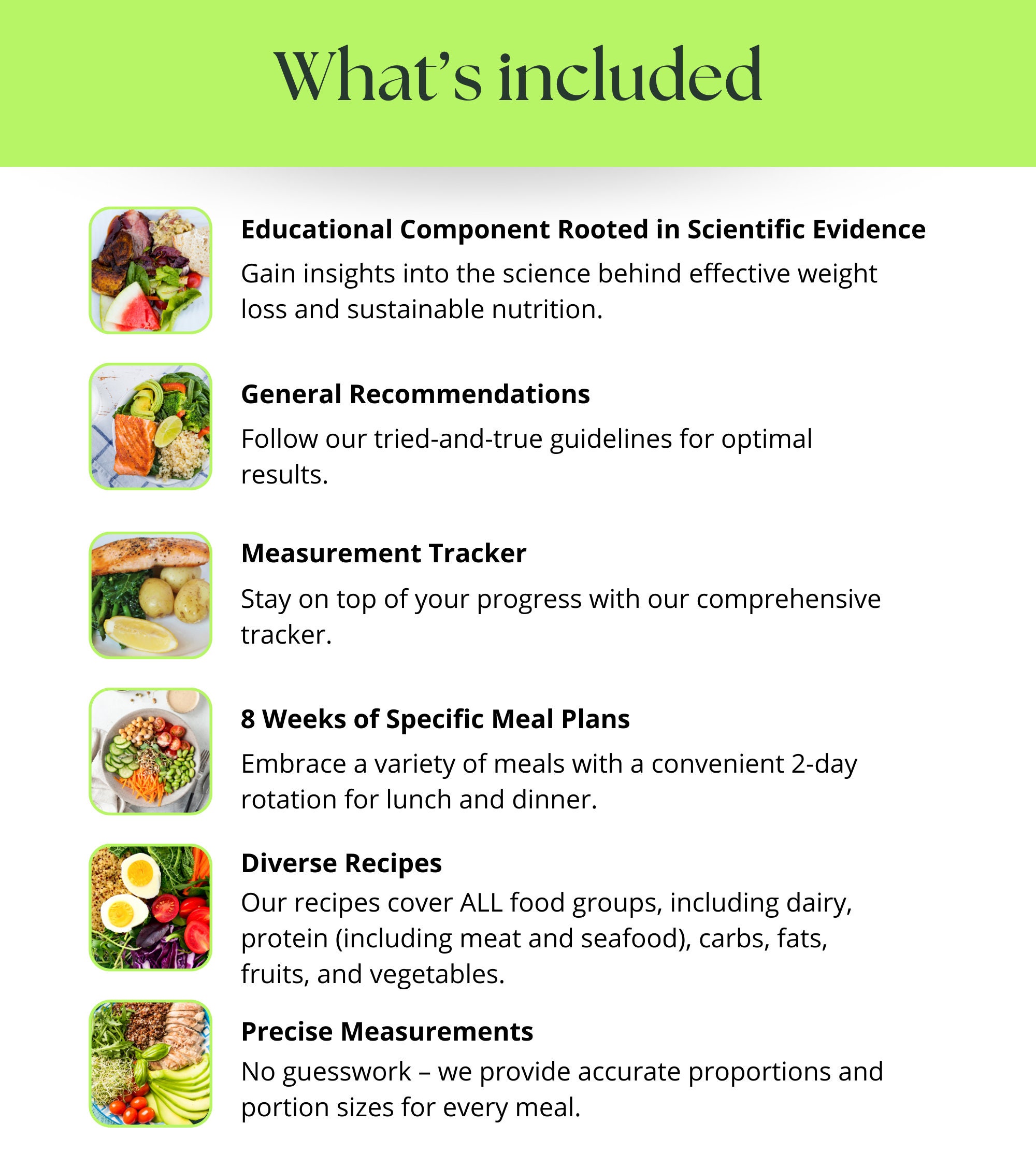 Balanced Weight Loss Meal Plan - 8 Week Program | Lose 10 Lb in 1 Month ...