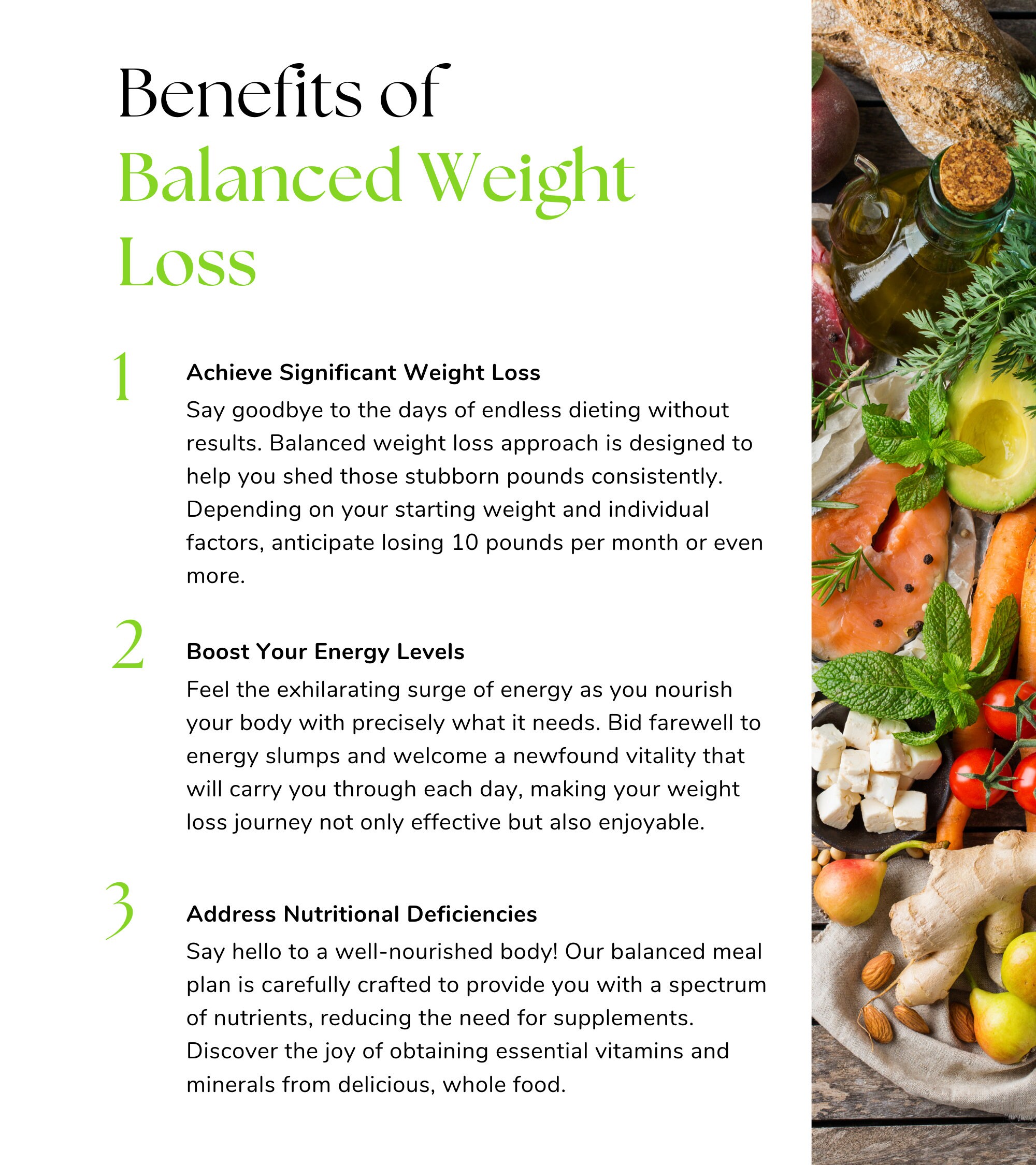 Balanced Weight Loss Meal Plan - 8 Week Program | Lose 10 Lb in 1 Month ...