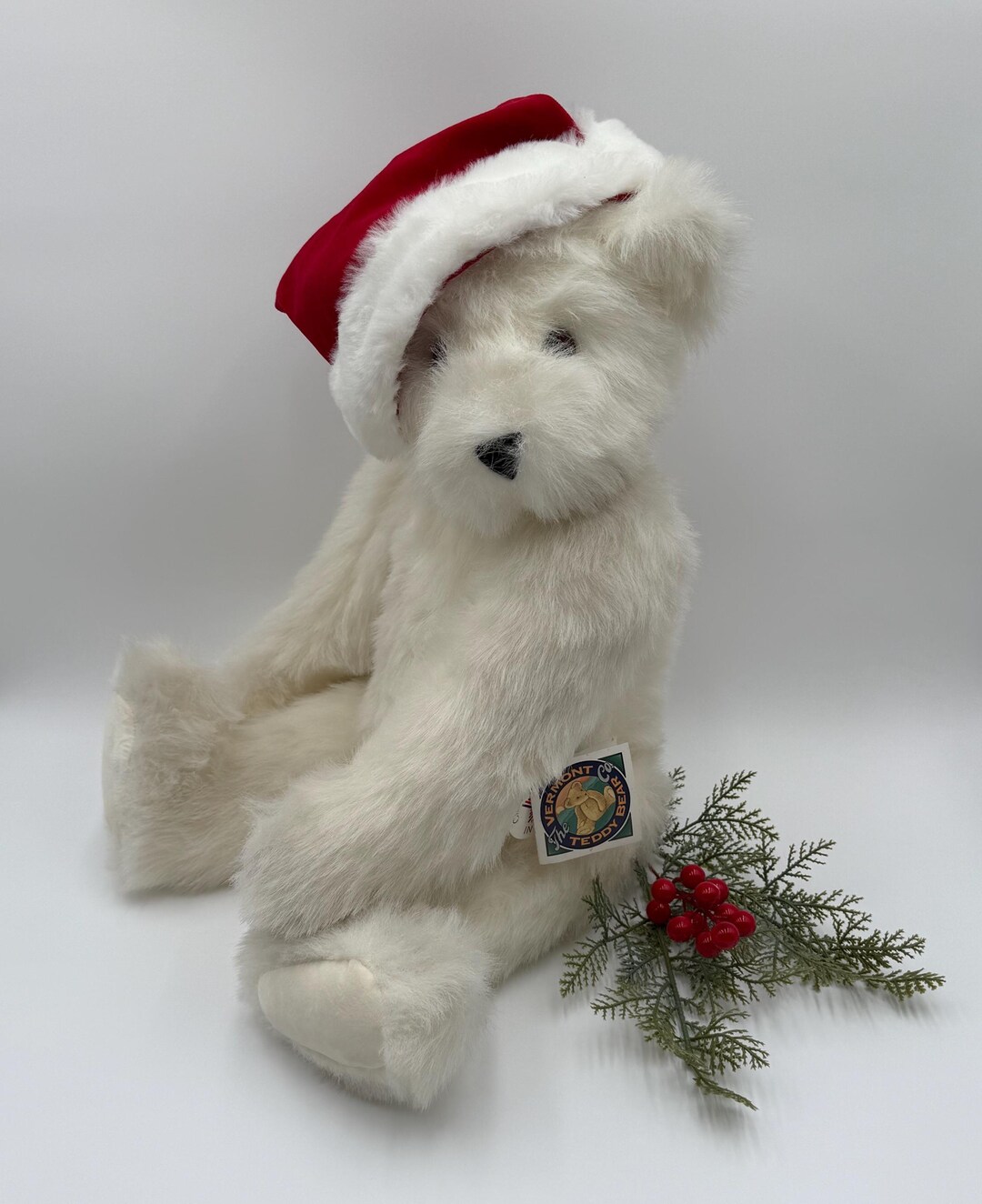 Vintage Vermont Teddy Bear: 1992 Christmas Plush Santa, 24 Inches - Etsy