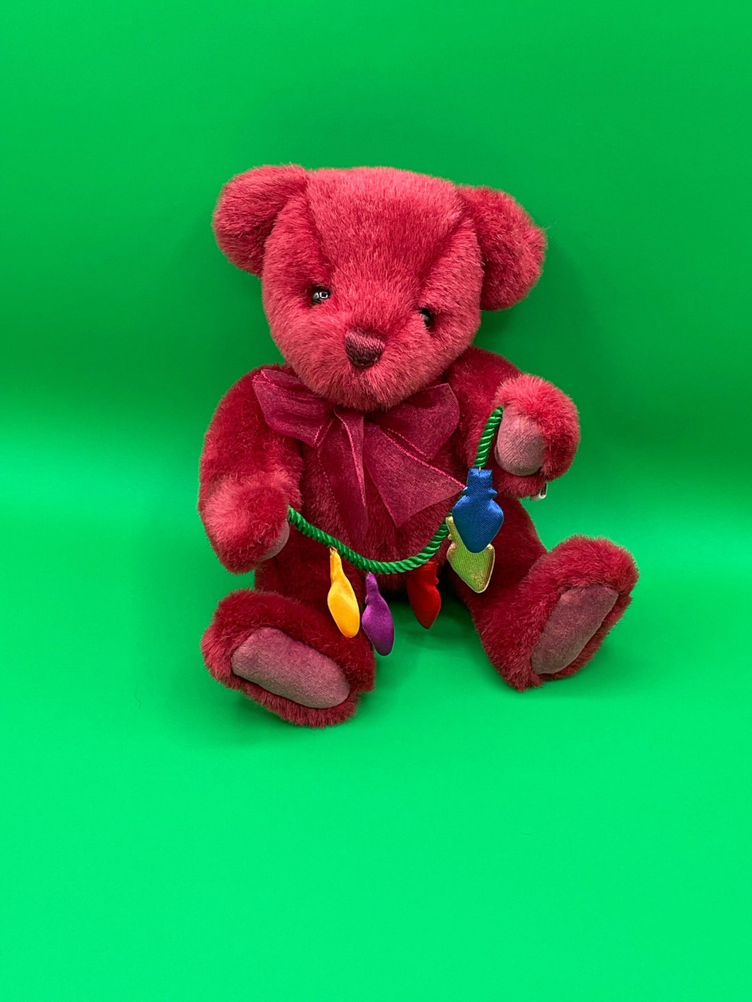 GUND Christmas Teddy Bear, Yulebeary, Vintage From 1999, Excellent ...