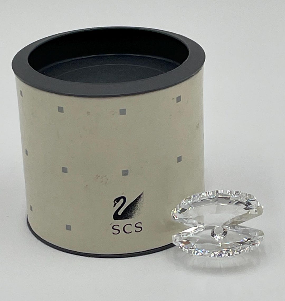 Swarovski, Crystal, Clamshell, Clear Pearl, Vintage, Perfect Condition ...