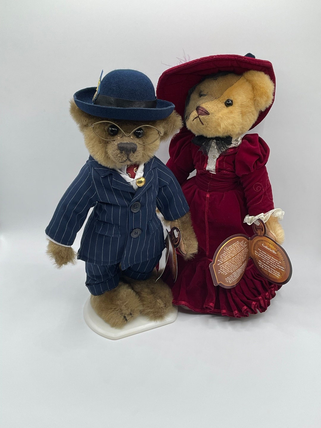 Brass Button Bears, Baxter and Gabrielle, 1910s Luck and Prosperity ...
