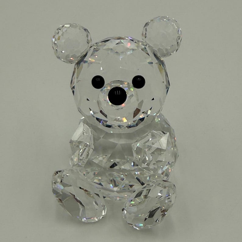 Vintage Swarovski Crystal Bear Figurine Woodland Friends Series