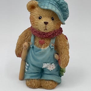 Vintage Cherished Teddies Figurine: Tiny Ted, God Bless Us Everyone ...