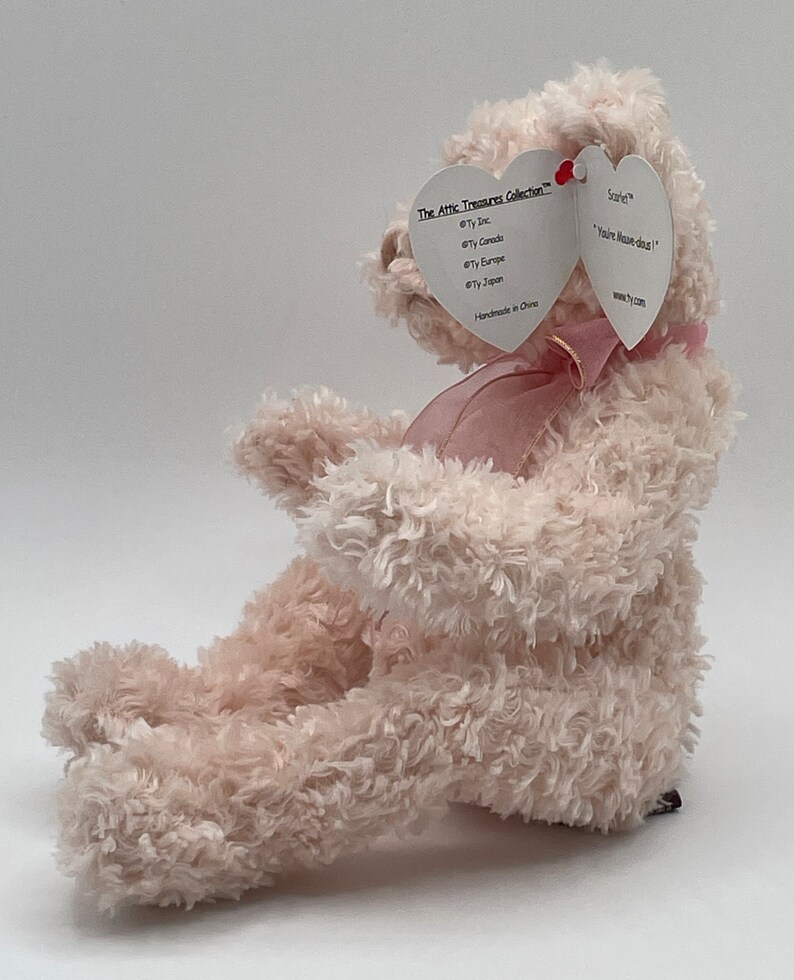 Ty, the Attic Treasures Collection, Scarlet the Pink Bear, Vintage From ...