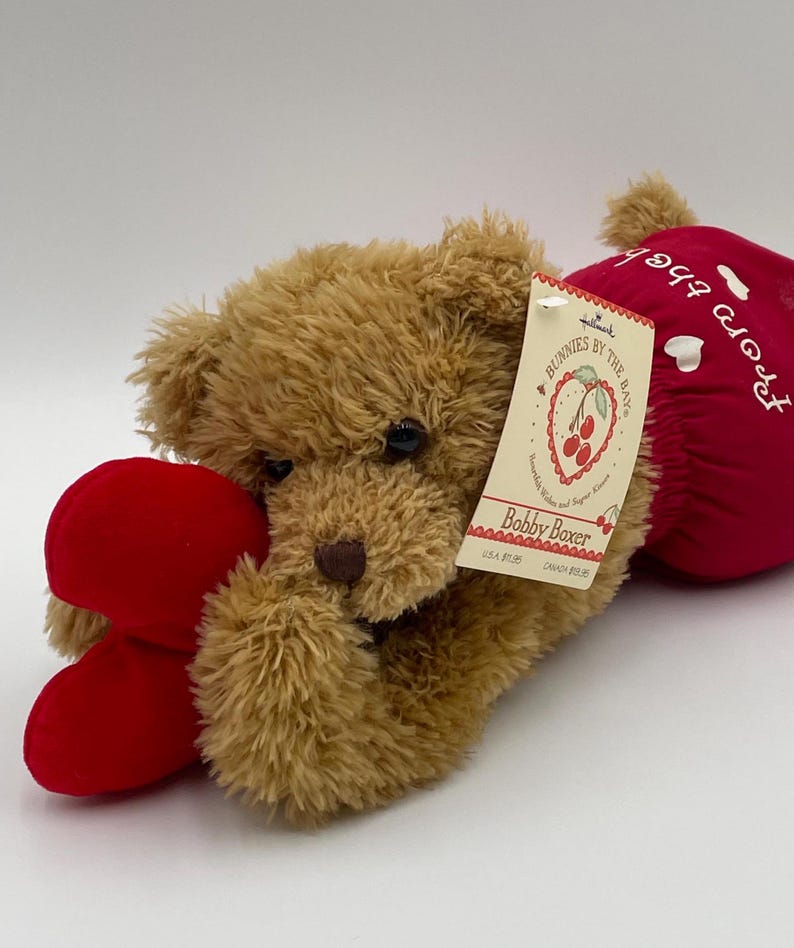 Vintage Hallmark Plush Teddy Bear - Bobby Boxer - Etsy