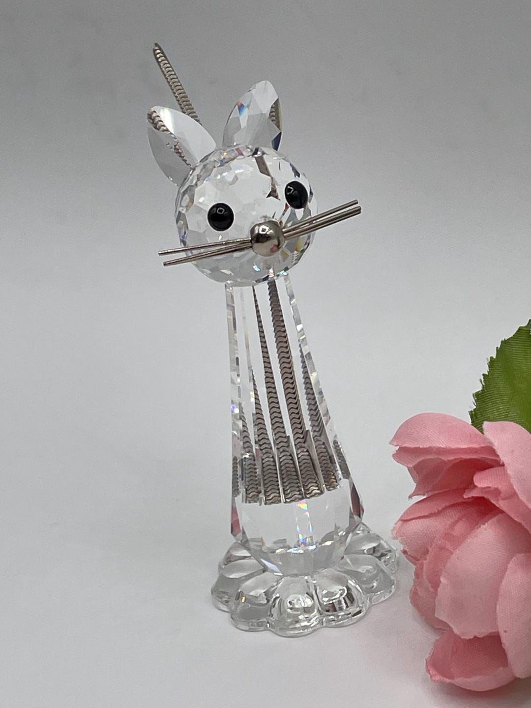 Swarovski, Crystal, Cat, Original, Vintage, Introduced in 1977, Retired ...