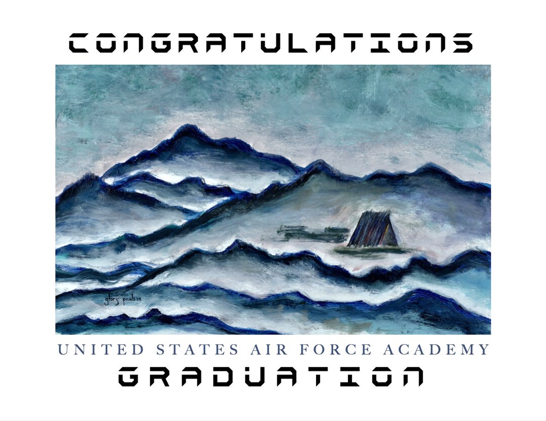 Graduation Card for Air Force Academy Cadet, Personal Note in Card and ...