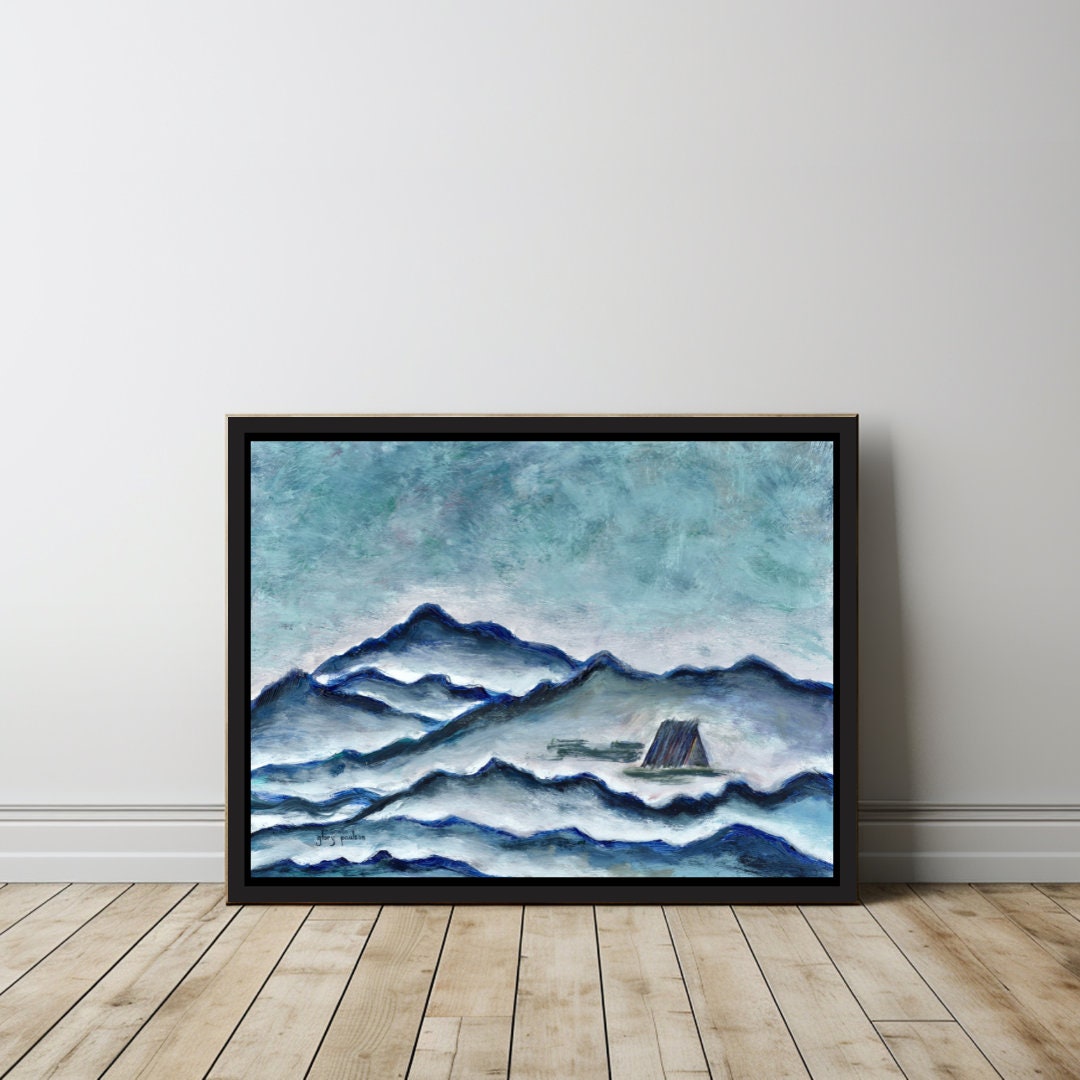 USAFA Class Color Blue Art, "u.s. Air Force Academy in Blue, No. 2 ...