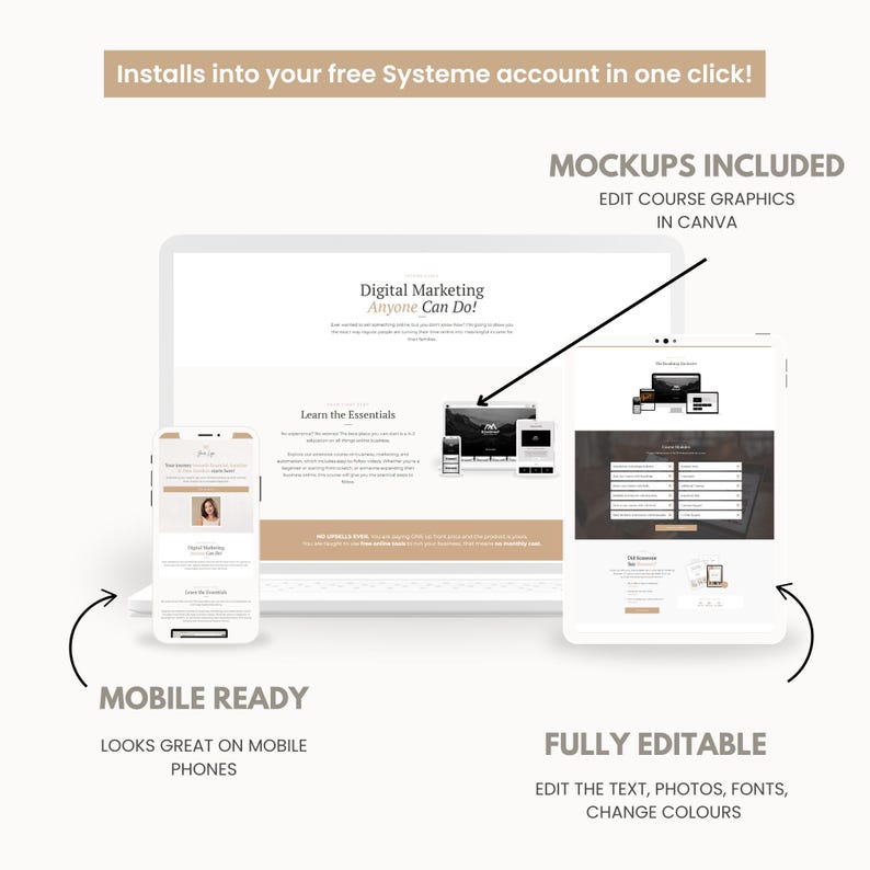 Fawn: the Roadmap Exclusive Course Systeme.io Funnel Template Digital ...