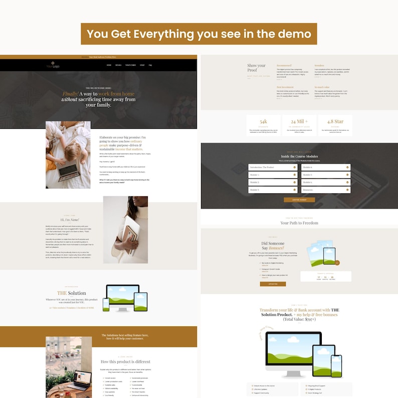 Systeme.io Funnel Template, Digital Product Sales Page, Landing Page ...