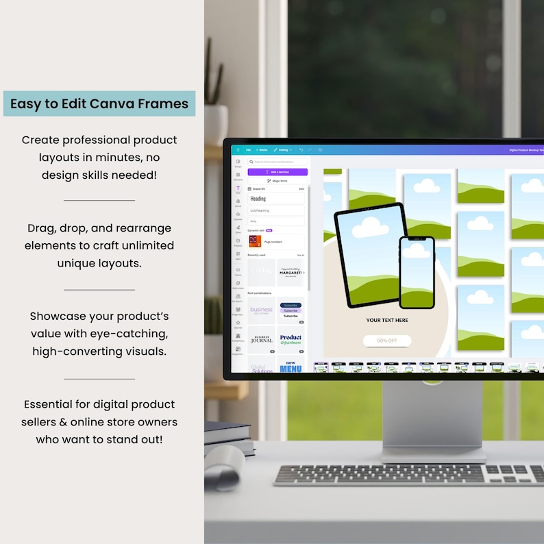 Ultimate Canva Product Mockup Bundle | Etsy Mockups, Banners & Video ...