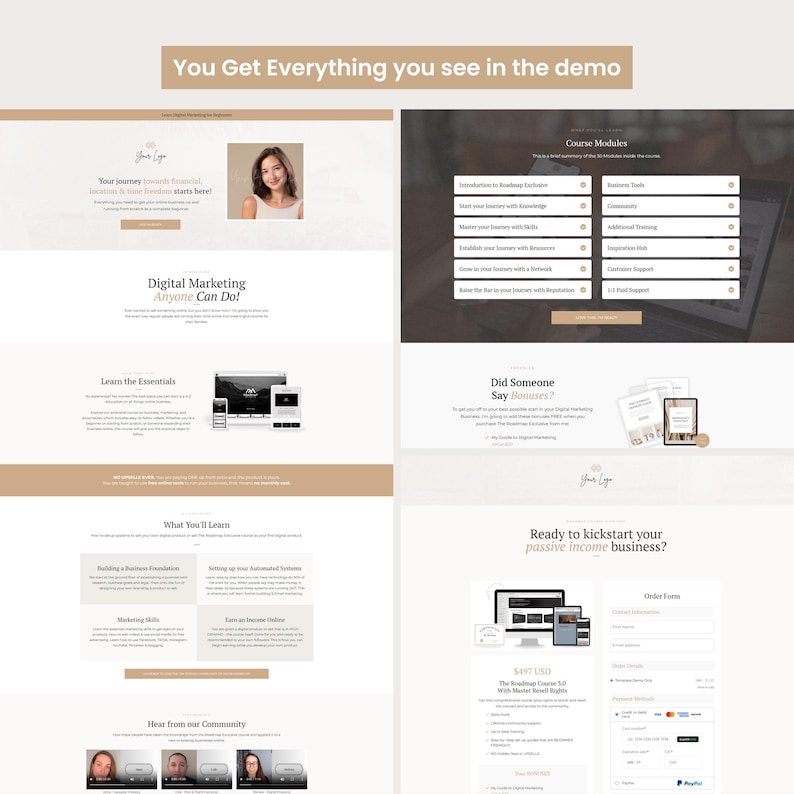 Fawn: the Roadmap Exclusive Course Systeme.io Funnel Template Digital ...