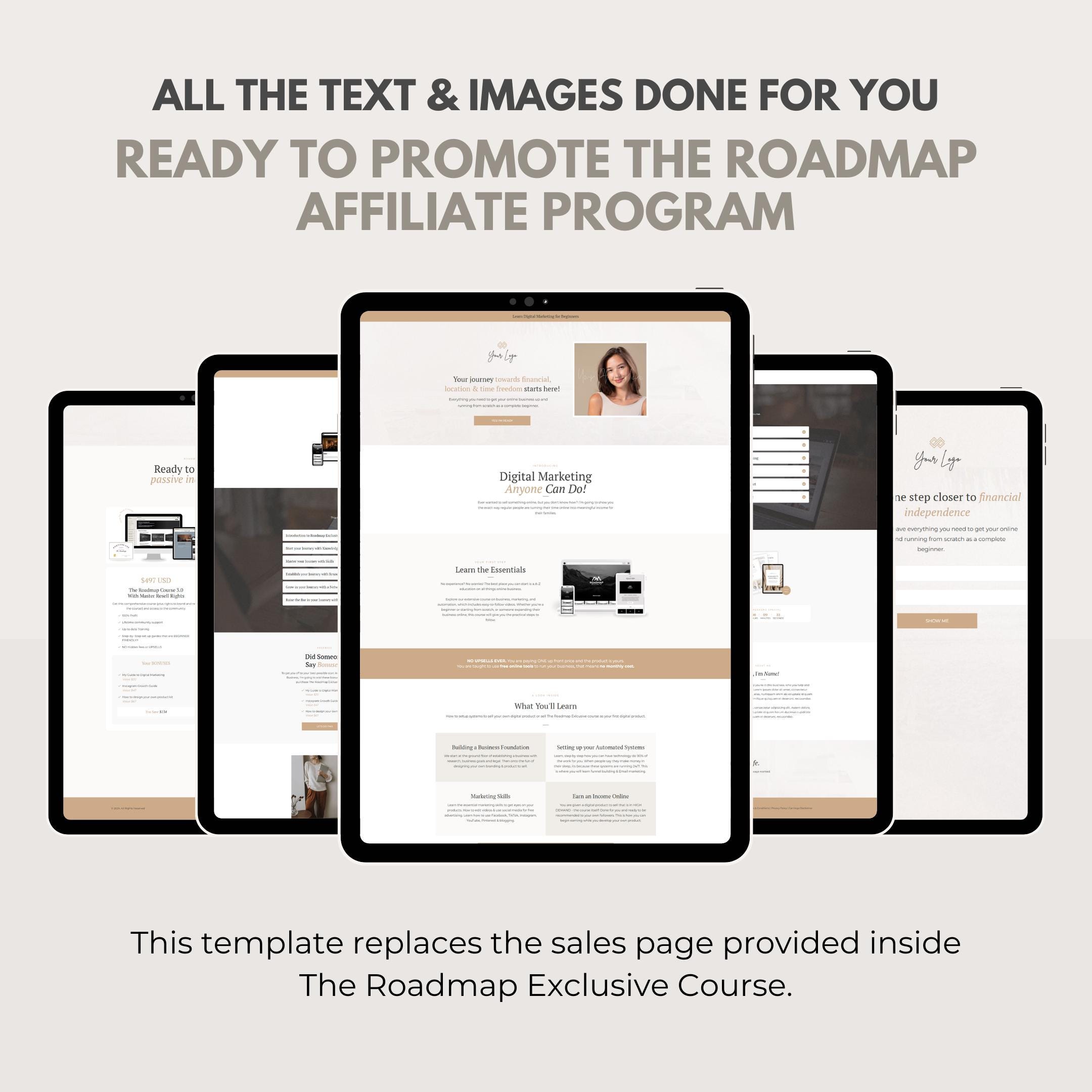 Fawn: the Roadmap Exclusive Course Systeme.io Funnel Template - Digital ...