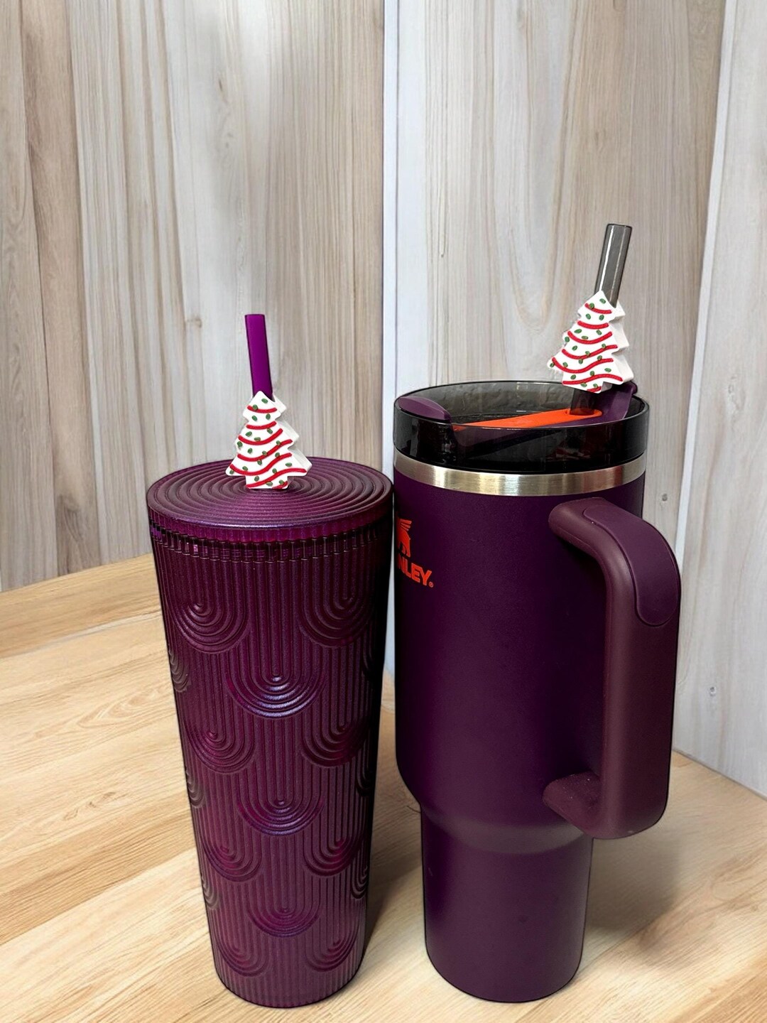 Christmas Tree Cake Straw Topper - Etsy