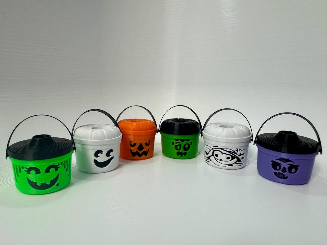 Retro Halloween Boo Bucket Straw Toppers - Etsy