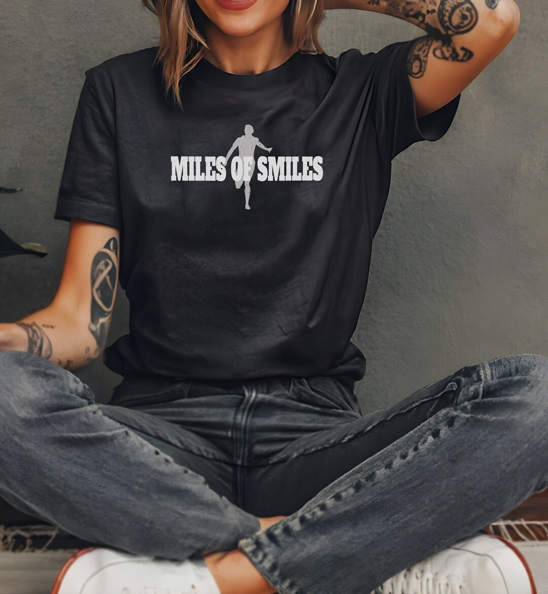 Miles of Smiles, Running Shirt, Unisex Jersey Short Sleeve Tee - Etsy