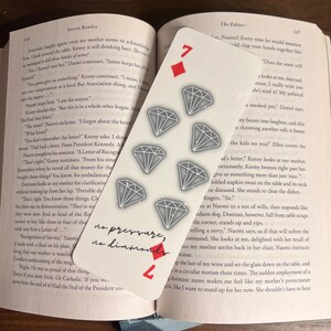 Playing Card Bookmark Collection Handmade Bookmarks Laminated Bookmark ...