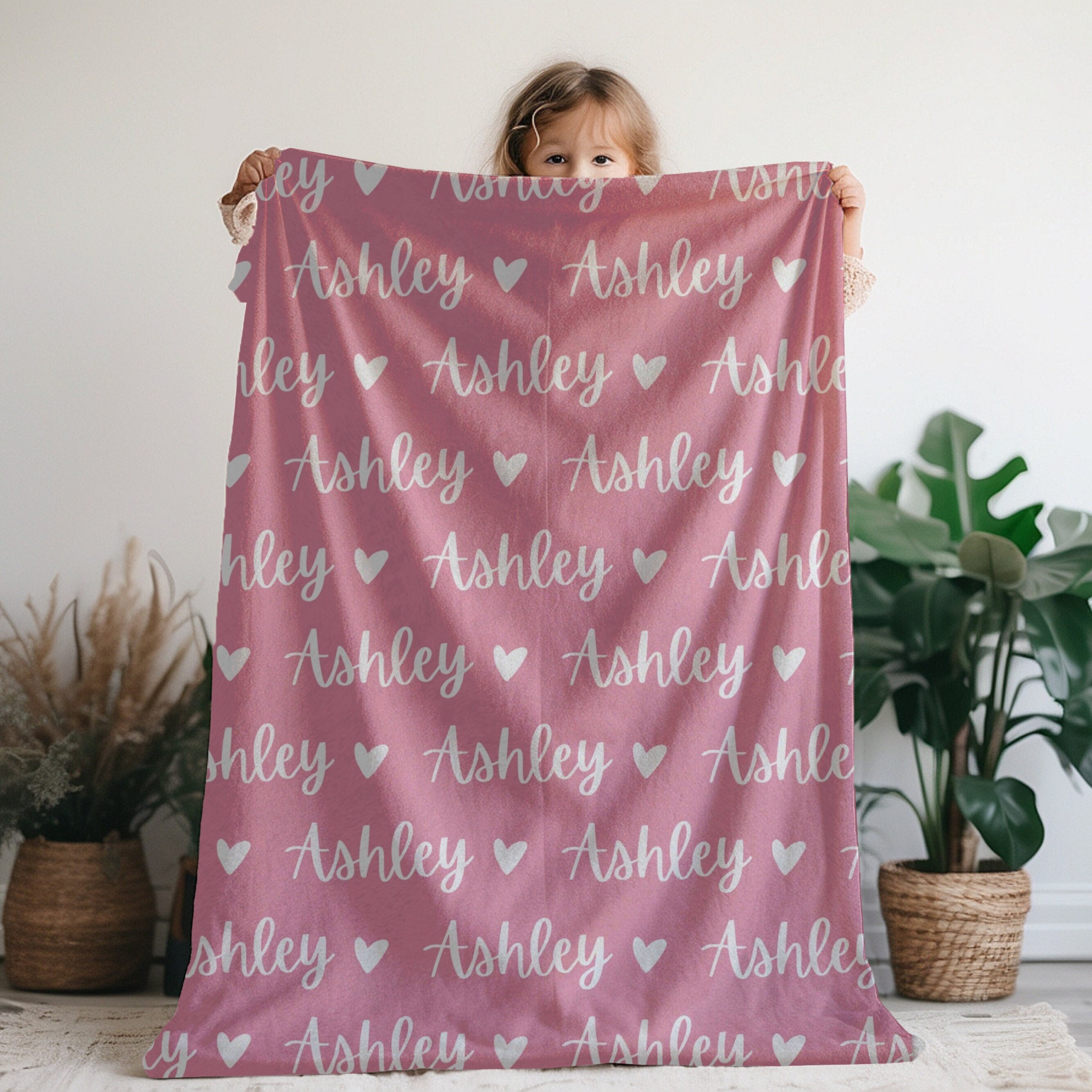 Personalized Name Blanket, Customized Name Baby Blankets, Baby Shower ...