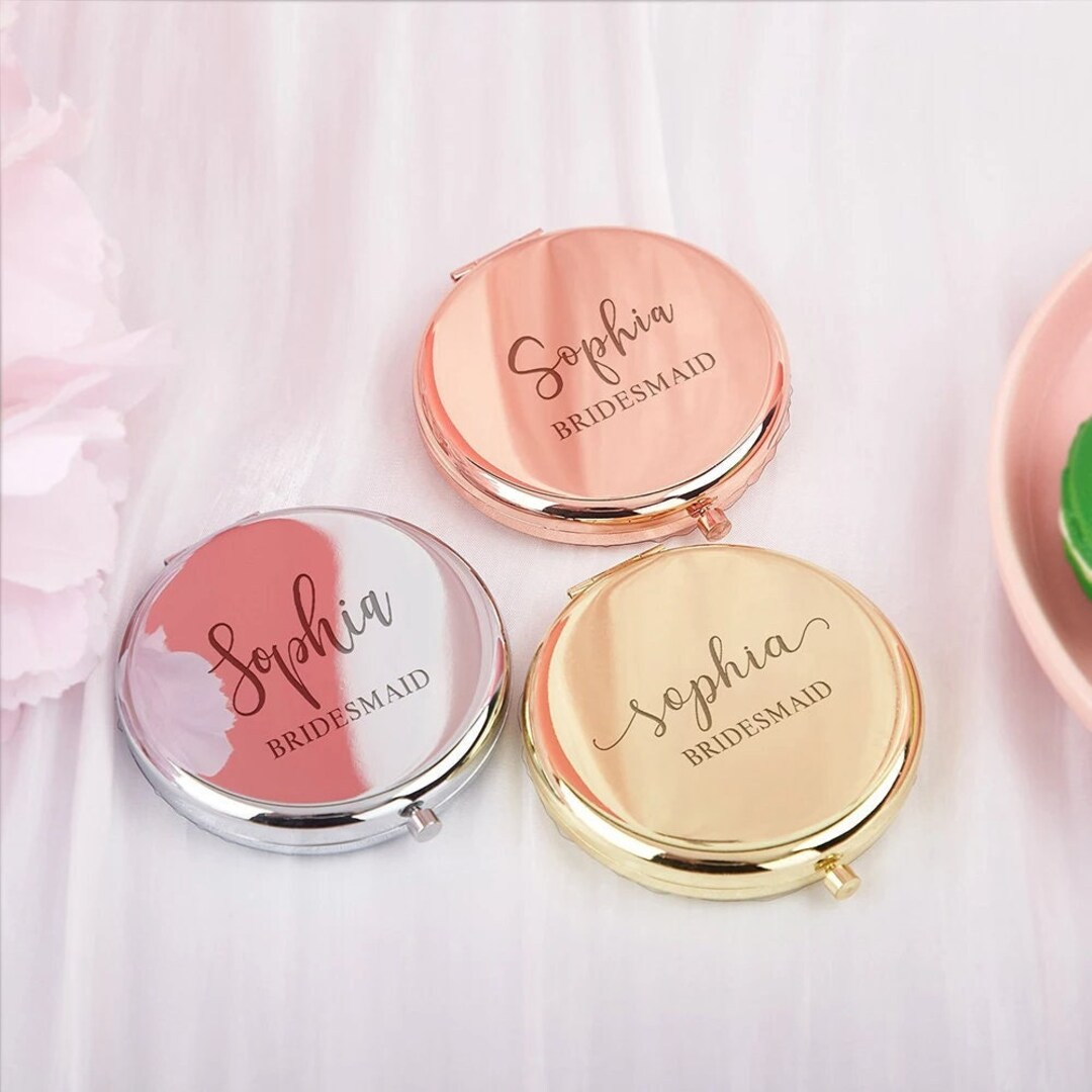 Custom Pocket Mirror, Bridesmaid Proposal Gifts, Wedding Gifts ...