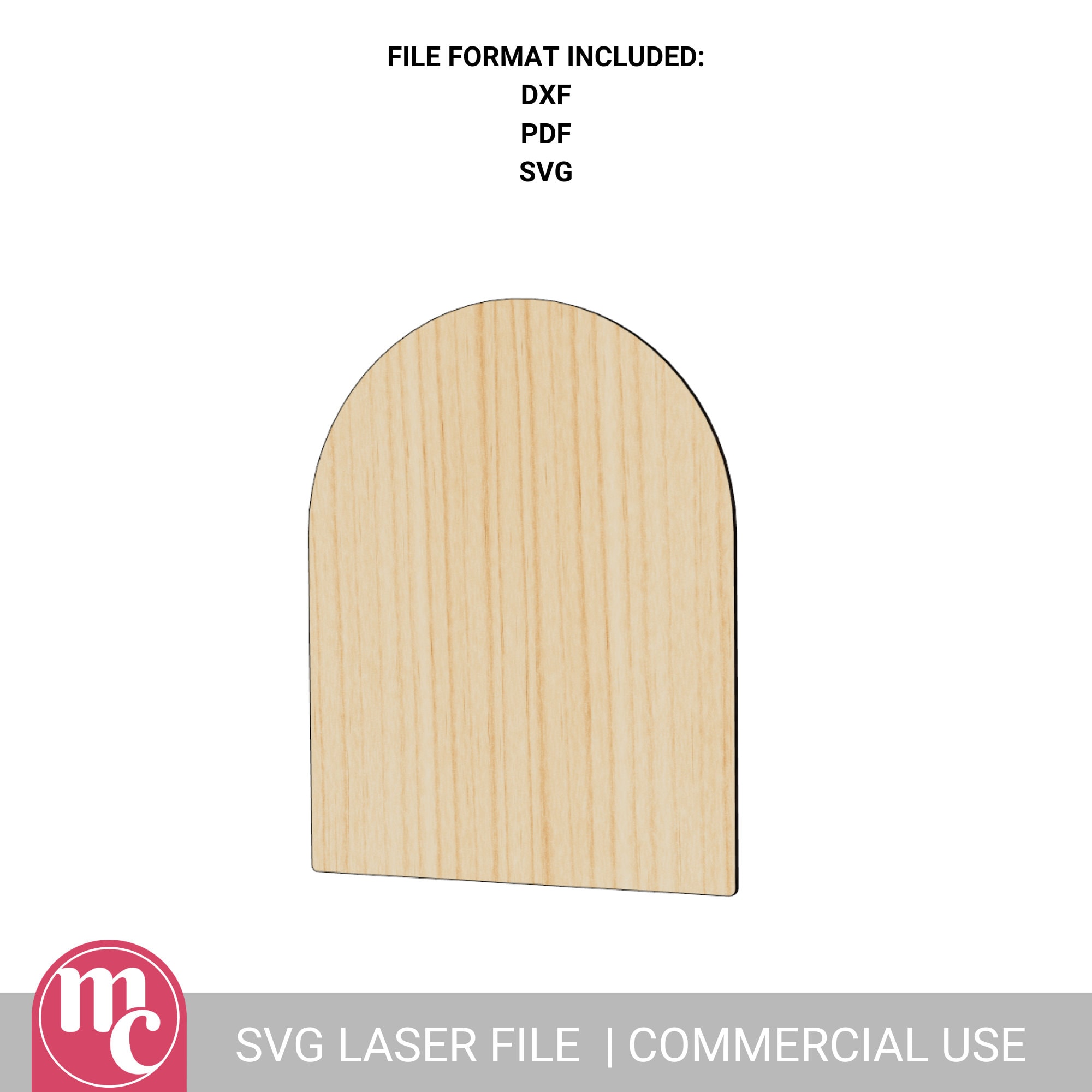 Arch Cutting File SVG DXF PDF Craft Template Shape for Sublimation ...