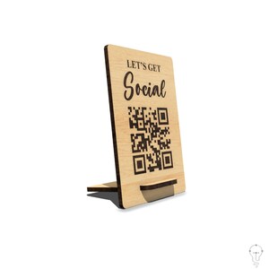 Custom QR Code Social Media Sign Laser Cut File | SVG Instagram Sign ...