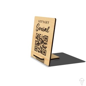 Custom QR Code Social Media Sign Laser Cut File | SVG Instagram Sign ...