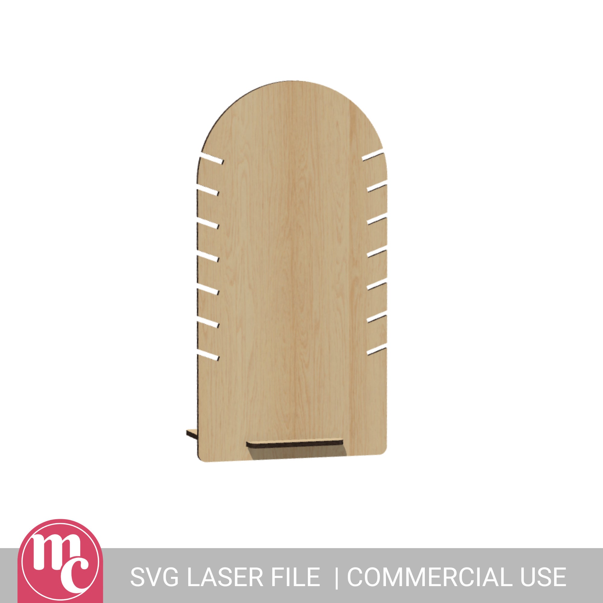 Laser Cut Arch Necklace Stand File Jewelry Organizer SVG Home Decor DIY ...