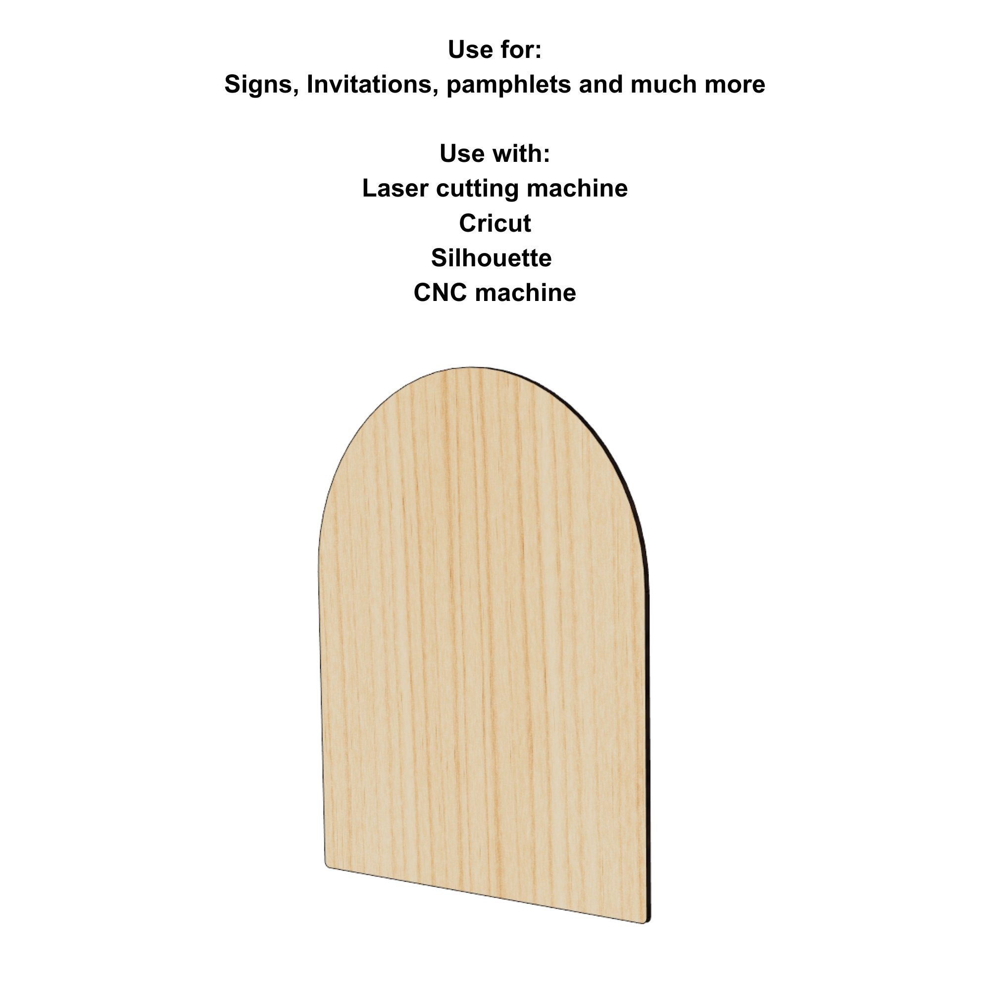 Arch Cutting File SVG DXF PDF Craft Template Shape for Sublimation ...