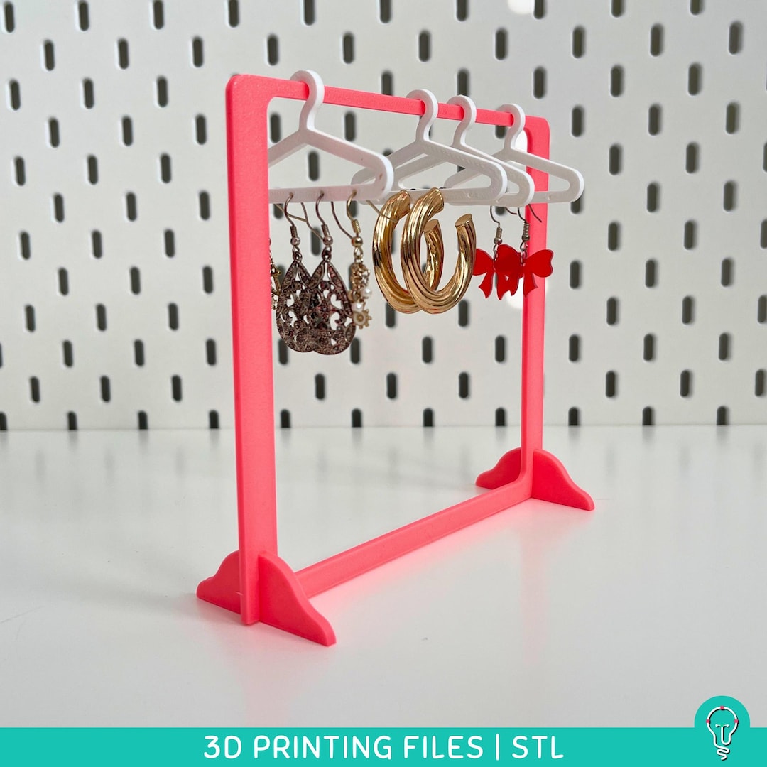 Jewelry Rack STL Files for 3D Printing | Earring Holder - 3D Print Your ...