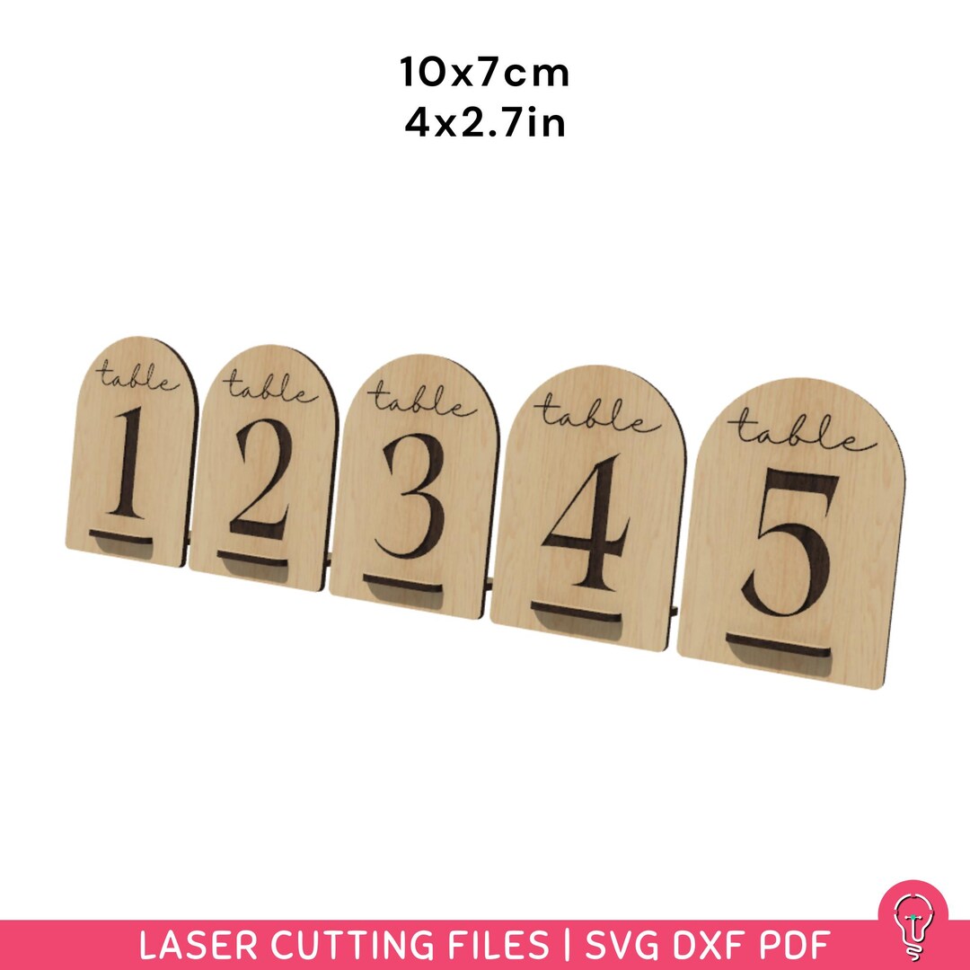Table Sign SVG Files for Laser Cutting - Etsy UK