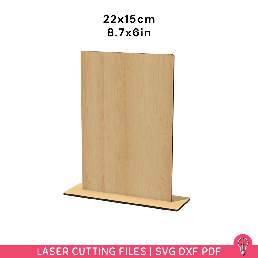 Table Sign SVG Files for Laser Cutting | DXF PDF | Price Tag Sign Decor ...