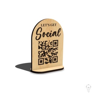 Custom QR Code Social Media Sign Laser Cut File | SVG Instagram Sign ...