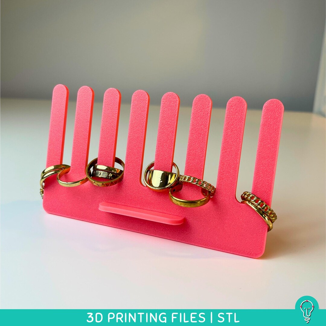 Ring Holder STL Files for 3D Printing | DIY Jewelry Organizer Home ...