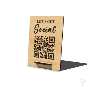 Custom QR Code Social Media Sign Laser Cut File | SVG Instagram Sign ...
