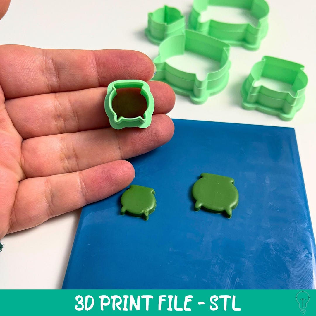 Cauldron Cutter Digital STL File Bundle 3D Printed Cutter for Polymer ...