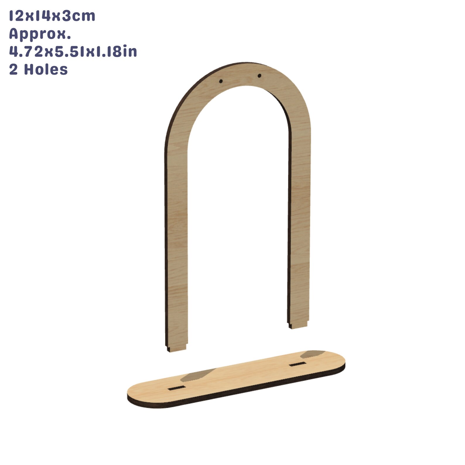 Arch Earring Display Laser Cutting File SVG DXF PDF Jewelry Organizer ...