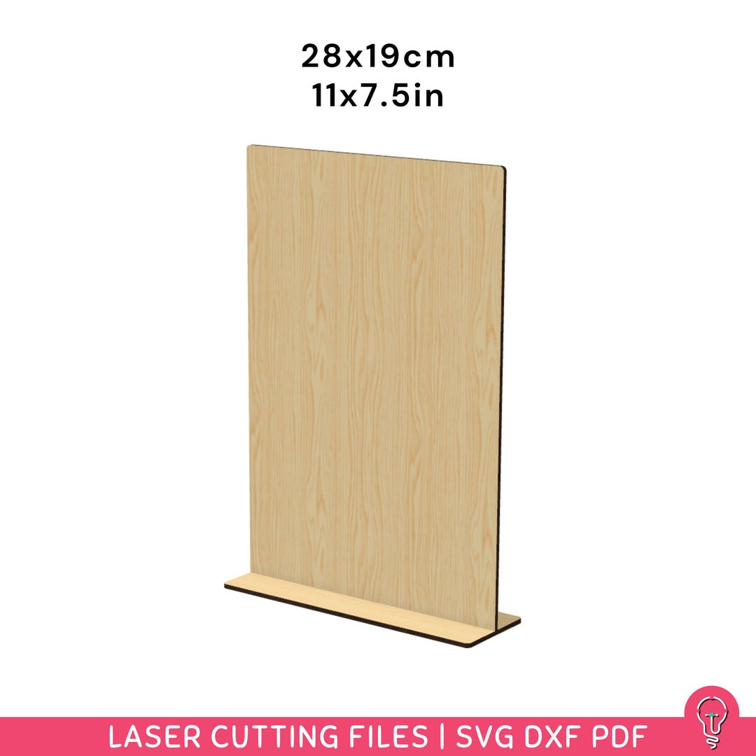 Table Sign SVG Files for Laser Cutting | DXF PDF | Acrylic Wood ...