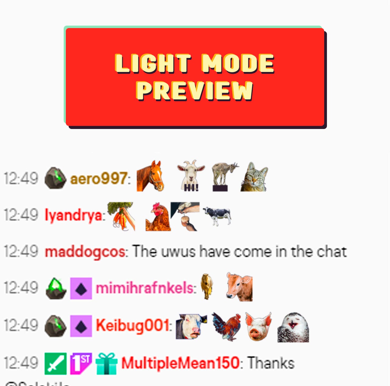 Farm Life Emote Collection 14 Cute Creatures for Homesteaders and ...