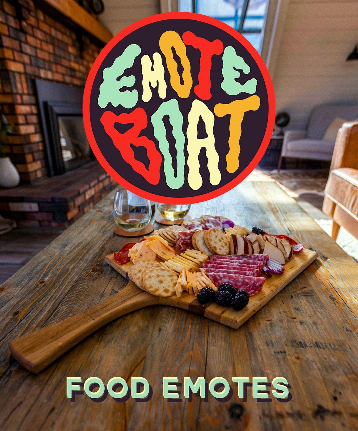 Chat-cuterie Board | A Twitch and Discord Food Emote Buffet - Etsy