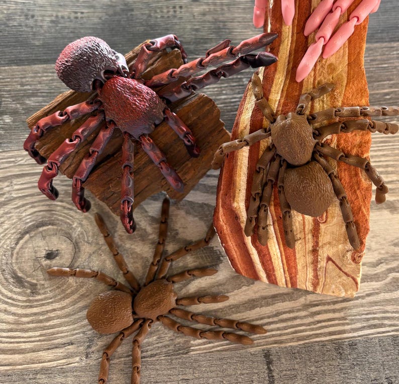 Articulated Giant Spider STL File, Articulated Spider Model Printing ...