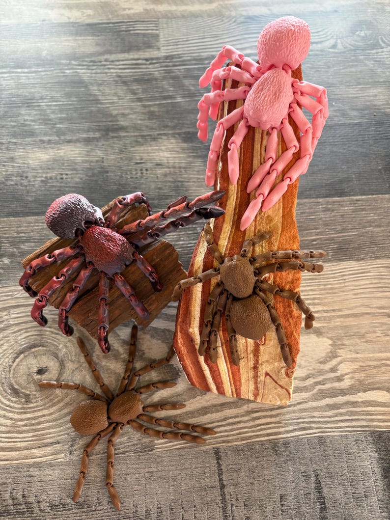 Articulated Giant Spider STL File, Articulated Spider Model Printing ...