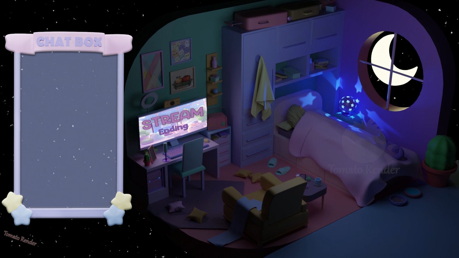 3 Animaciones 3D Lindas | Transición Animada | OBS | Gatito | Youtube | Twitch | Cute ...