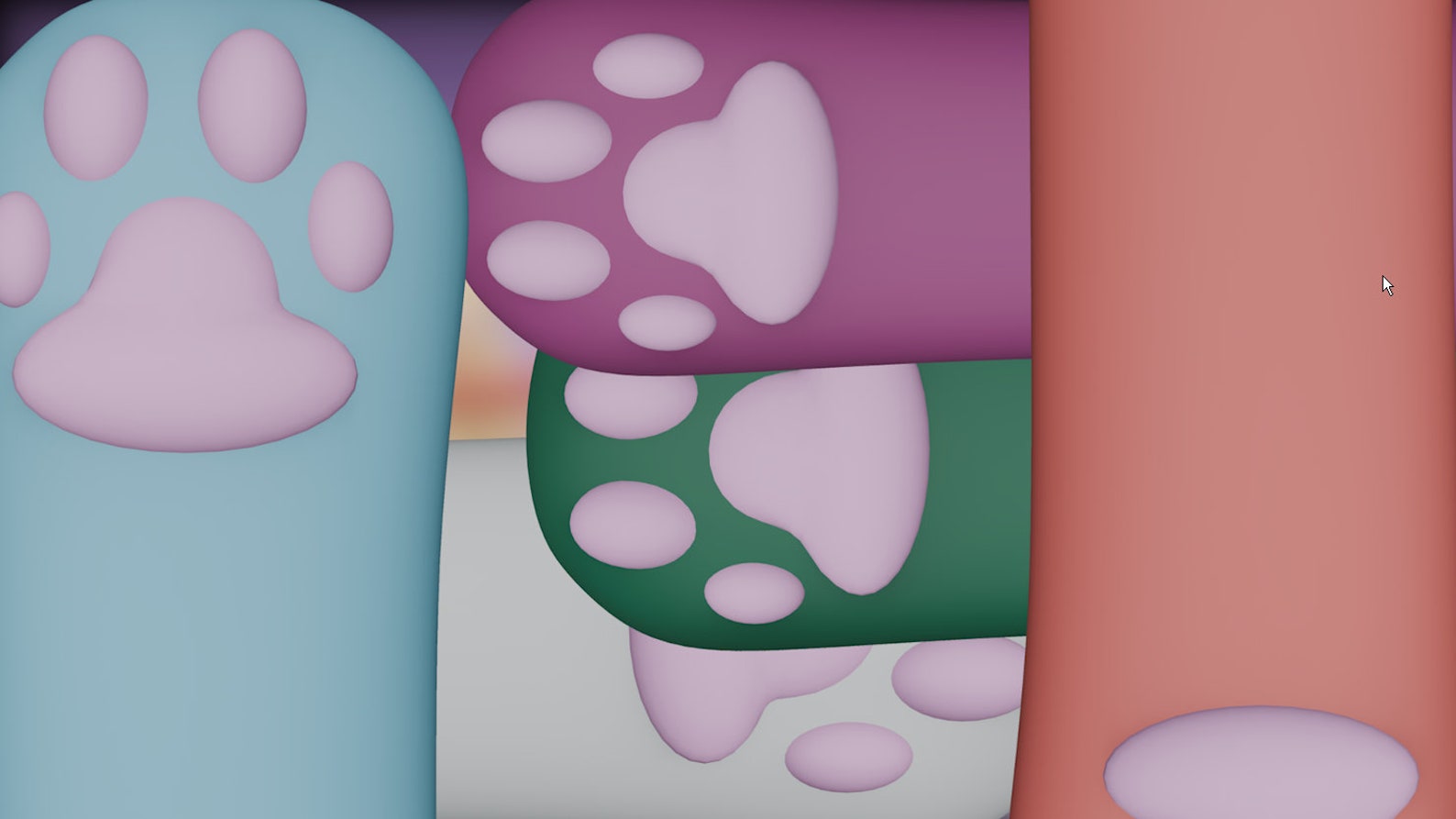 3 Animaciones 3D Lindas | Transición Animada | OBS | Gatito | Youtube | Twitch | Cute ...