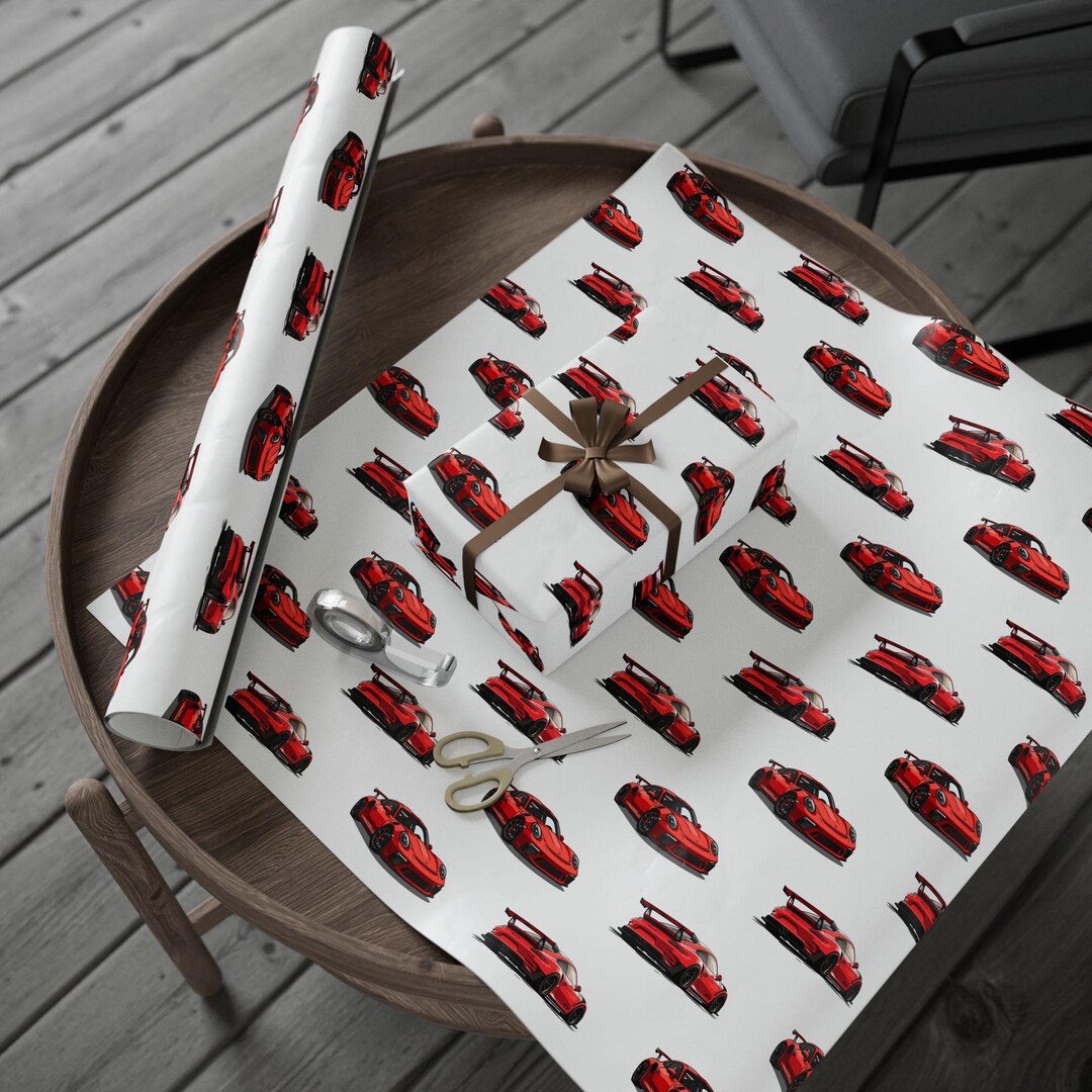 Porsche 911 GT3 RS Car Themed Gift Wrapping Paper - Etsy